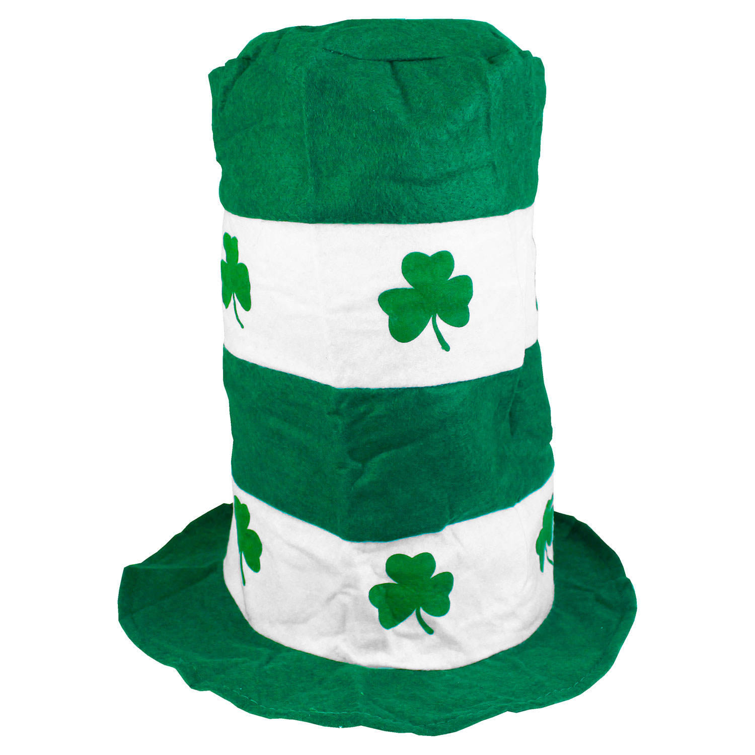 Green & White Striped Stove Pipe Hat: Rebecca's Toys & Prizes
