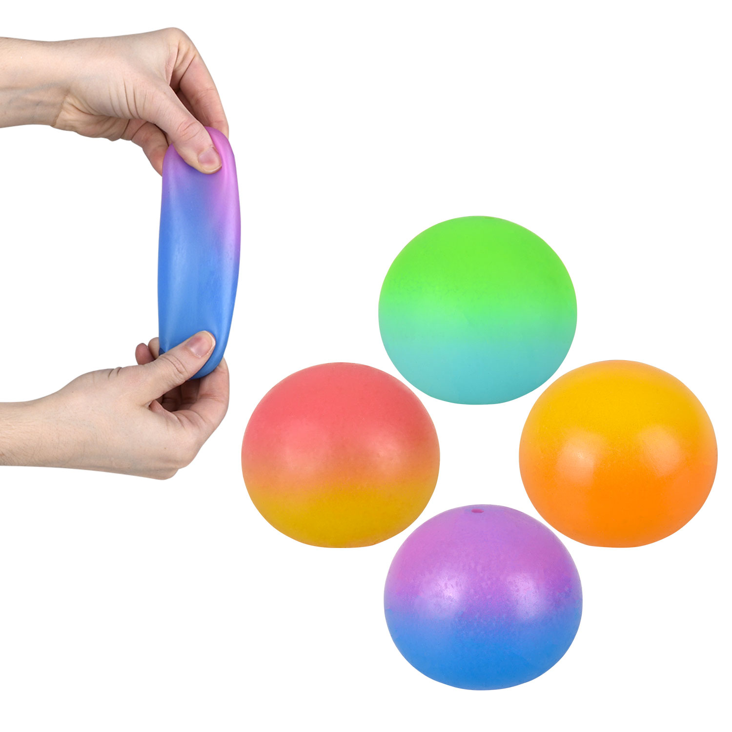 Squishy Two-Tone Sugar Balls - 2 1/2 Inch - 12 Count: Rebecca's Toys ...