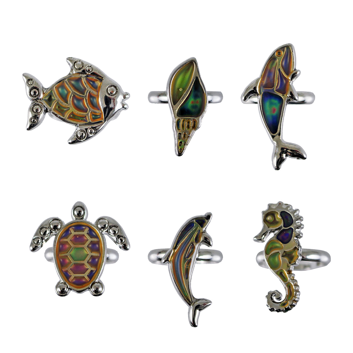 Ocean Mood Rings - 24 Count: Rebecca's Toys & Prizes