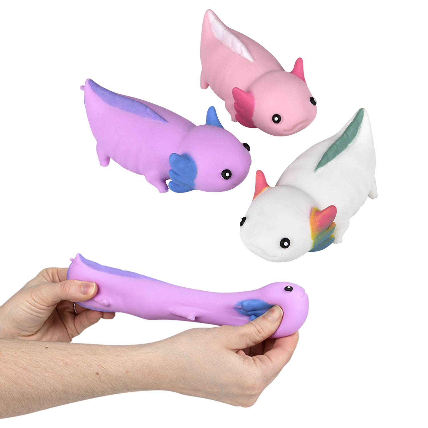 Squish-n-Stretch Axolotl - 5 Inch: Rebecca's Toys & Prizes