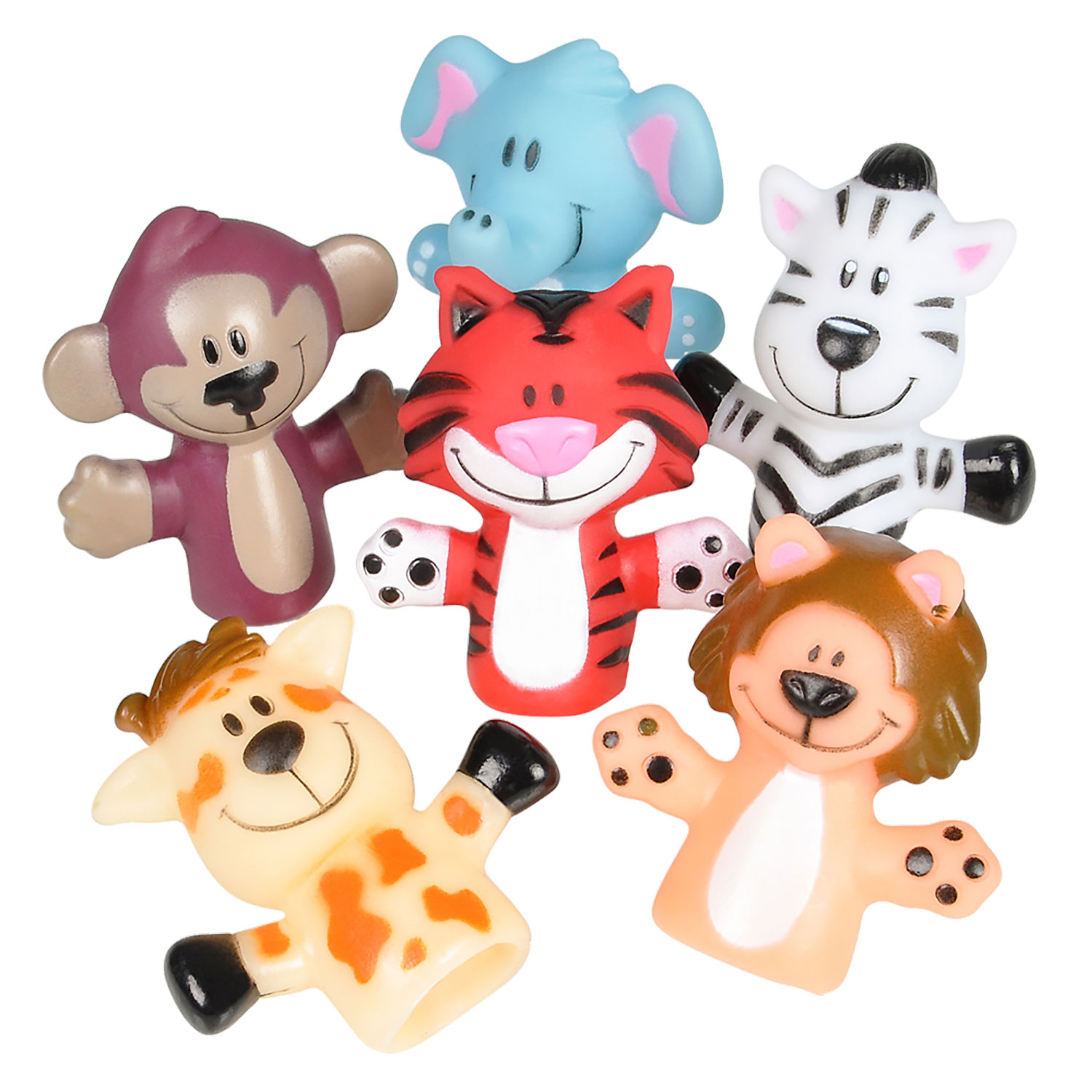 Zoo Animal Finger Puppets - 12 Count: Rebecca's Toys & Prizes