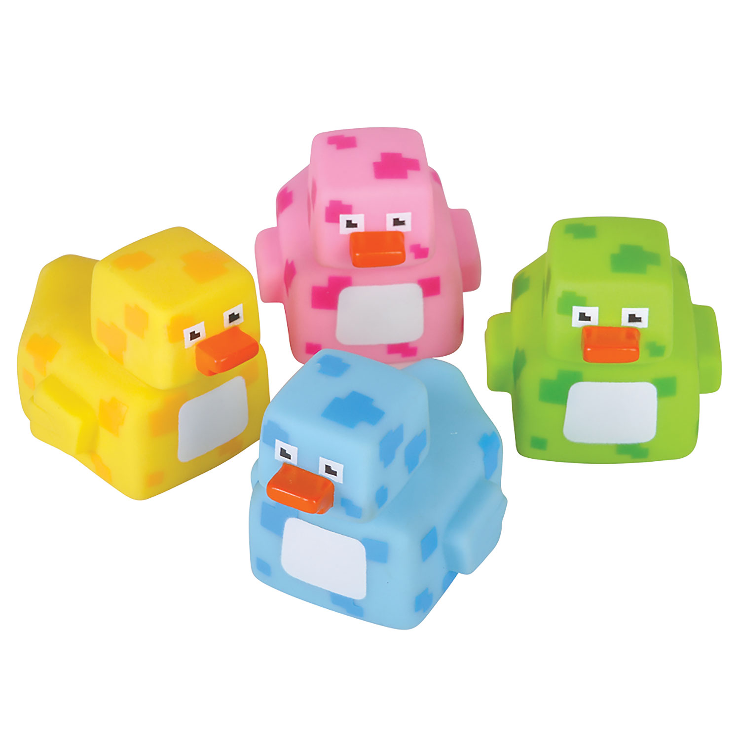 Pixel Rubber Ducks - 2 1/2 Inch - 12 Count: Rebecca's Toys & Prizes