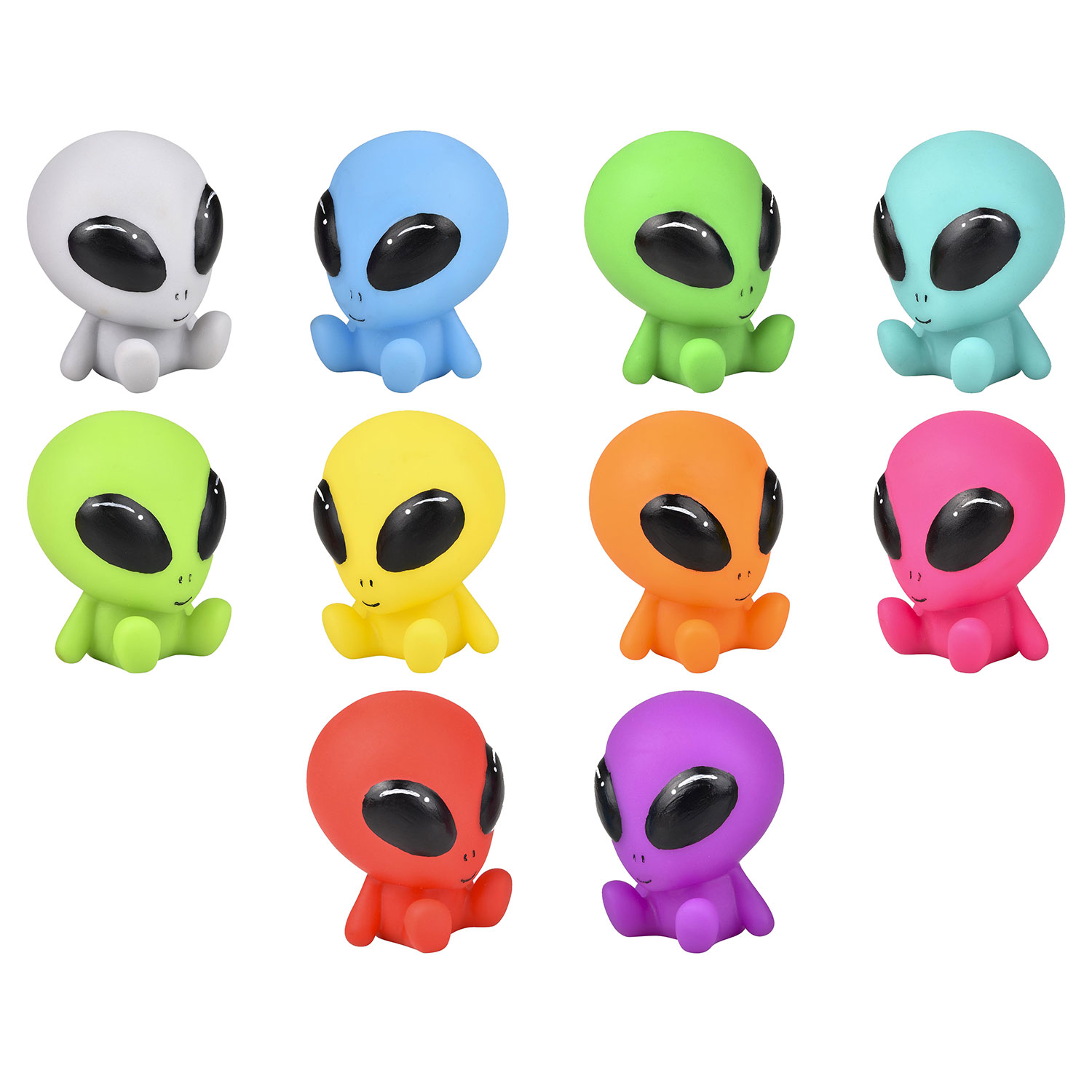 Rubber Aliens - 2 1/2 Inch - 50 Count: Rebecca's Toys & Prizes