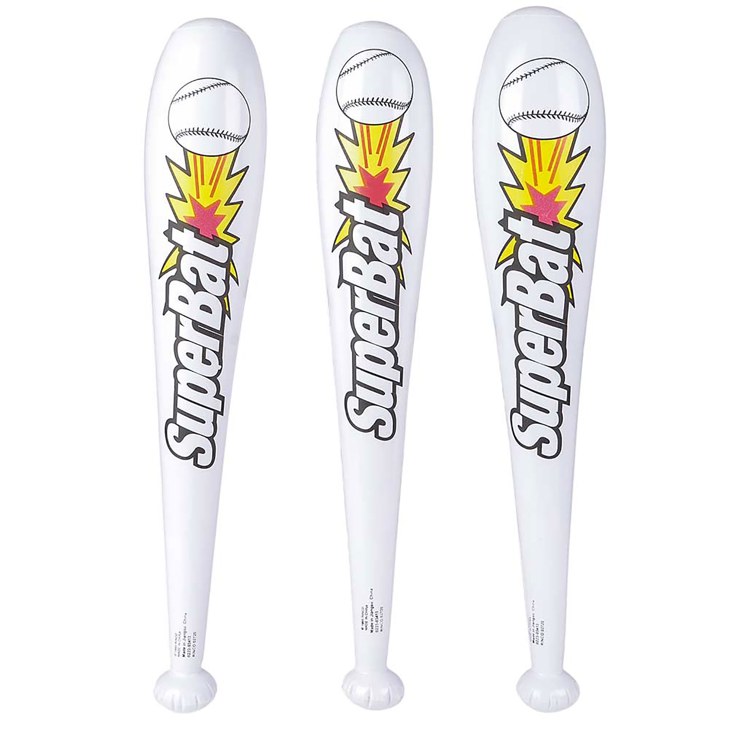 Inflatable Baseball Bats - 42 Inch - 12 Count: Rebecca's Toys & Prizes