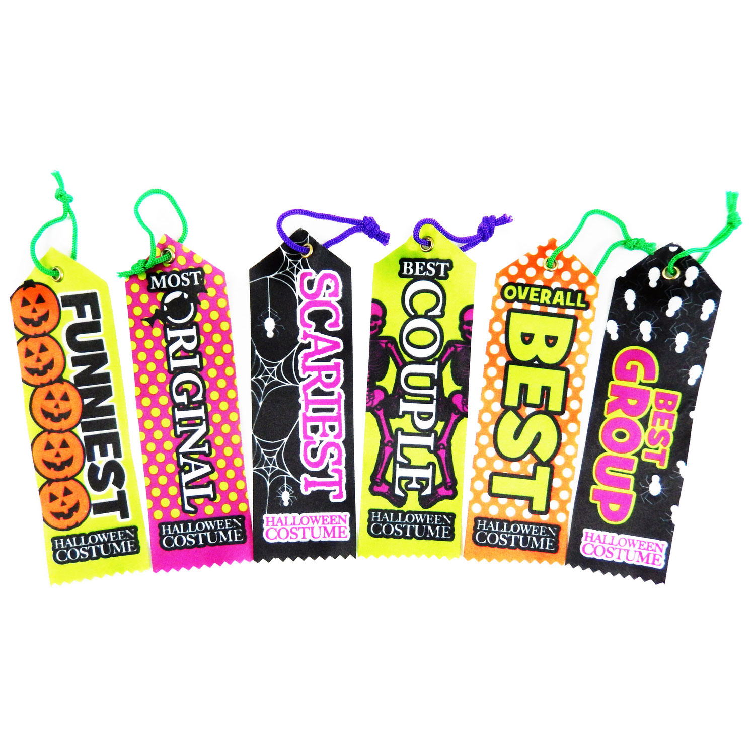 Halloween Costume Award Ribbons - 12 Count: Rebecca's Toys & Prizes