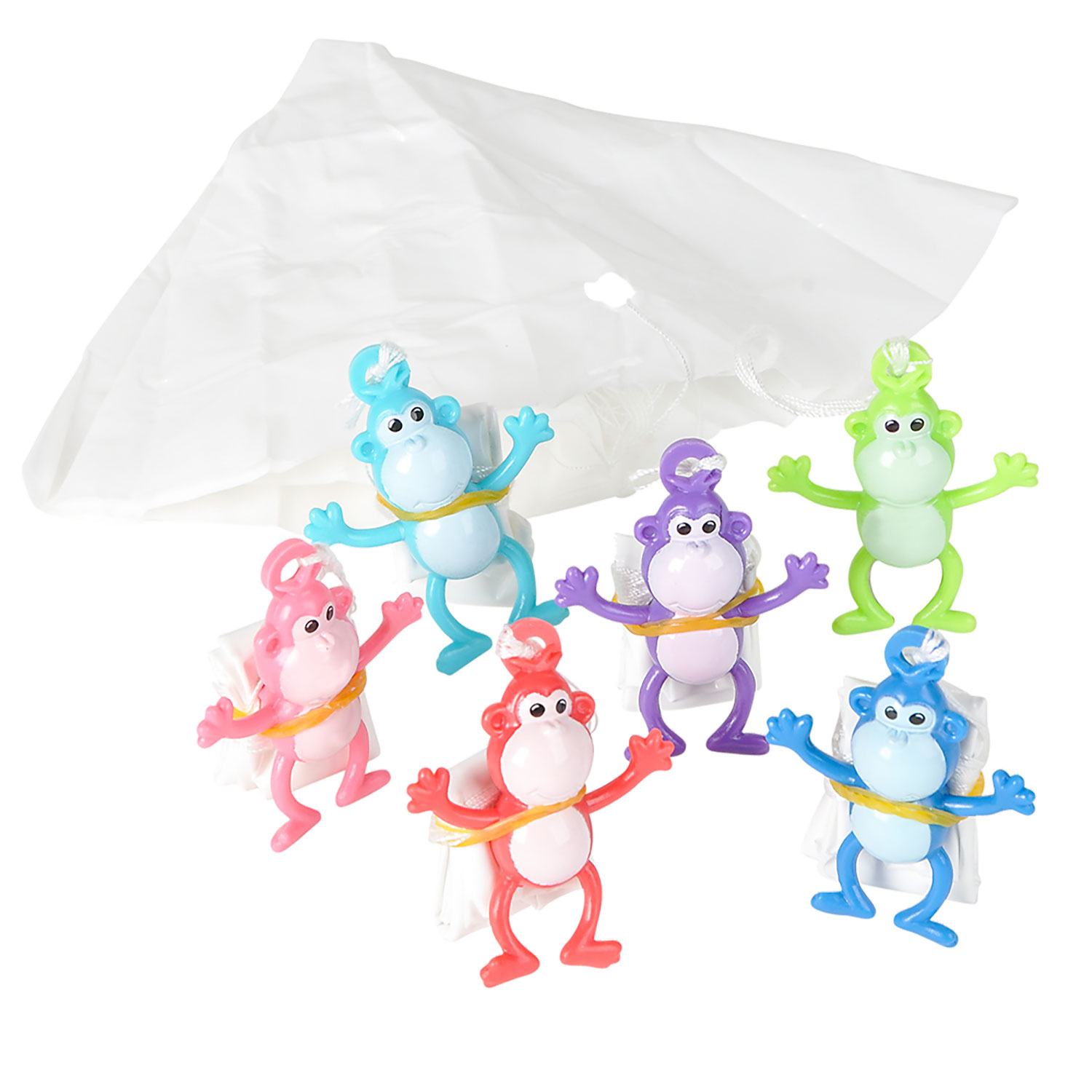 Monkey Paratroopers - 12 Count: Rebecca's Toys & Prizes