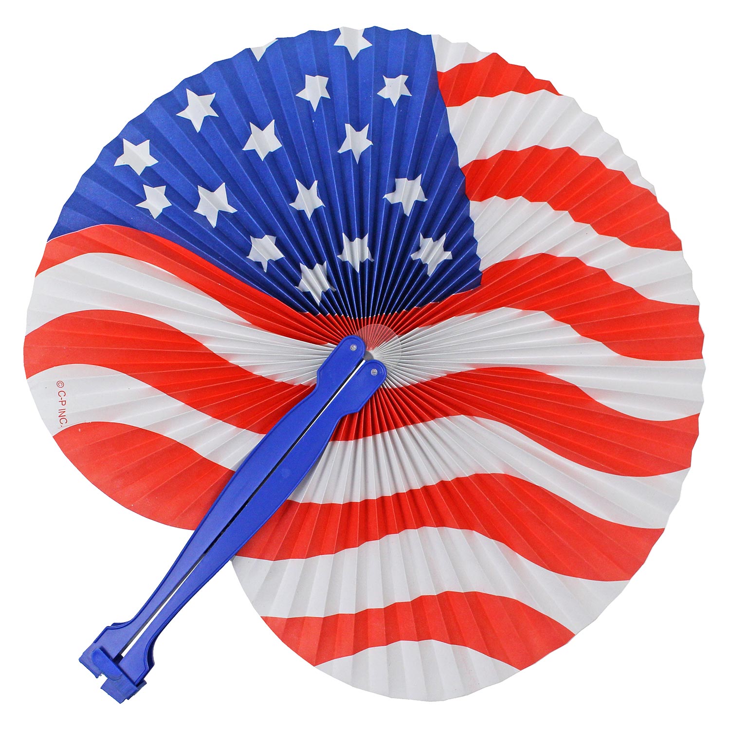 Patriotic Folding Fans - 12 Count: Rebecca's Toys & Prizes