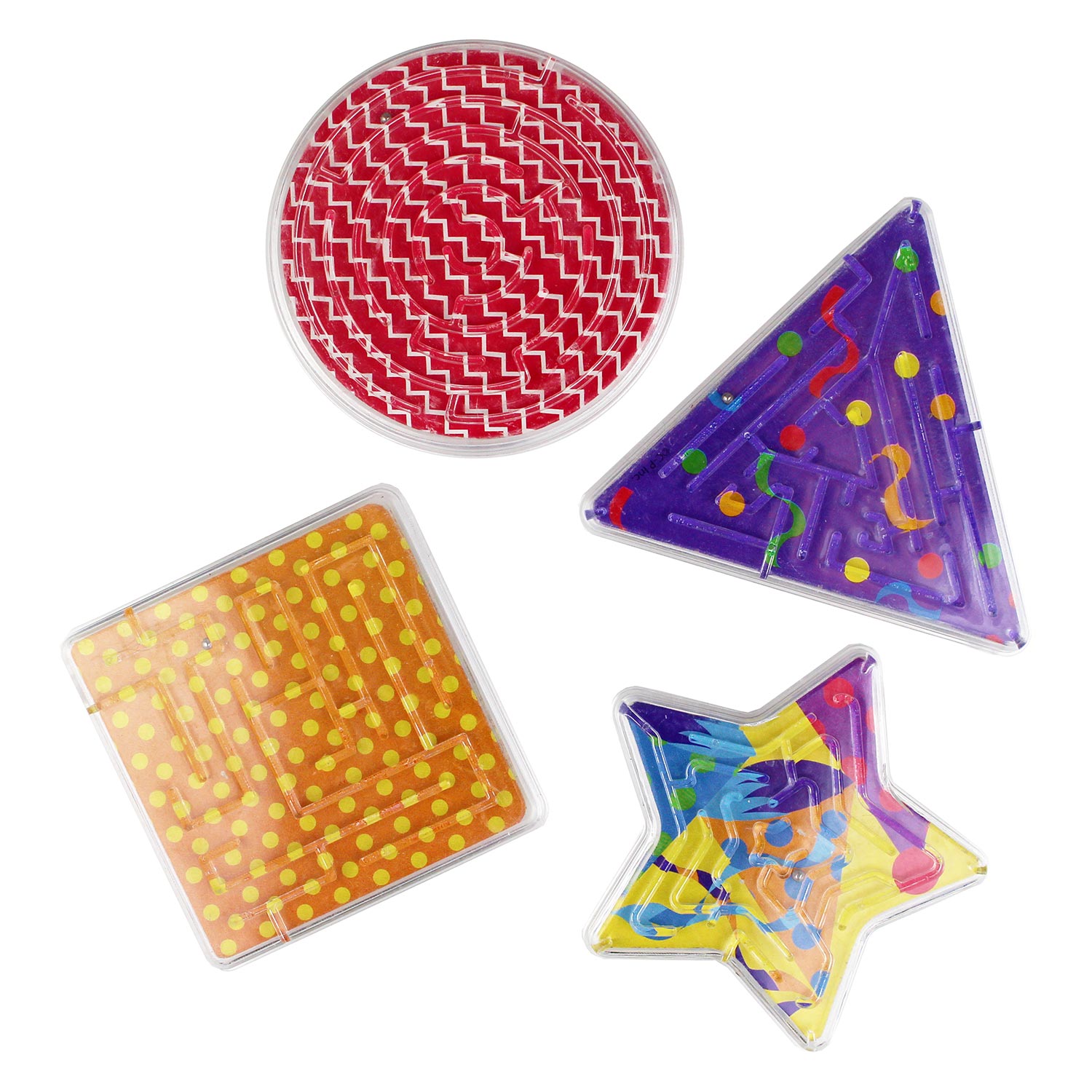 Rainbow Maze Puzzles - 12 Count: Rebecca's Toys & Prizes