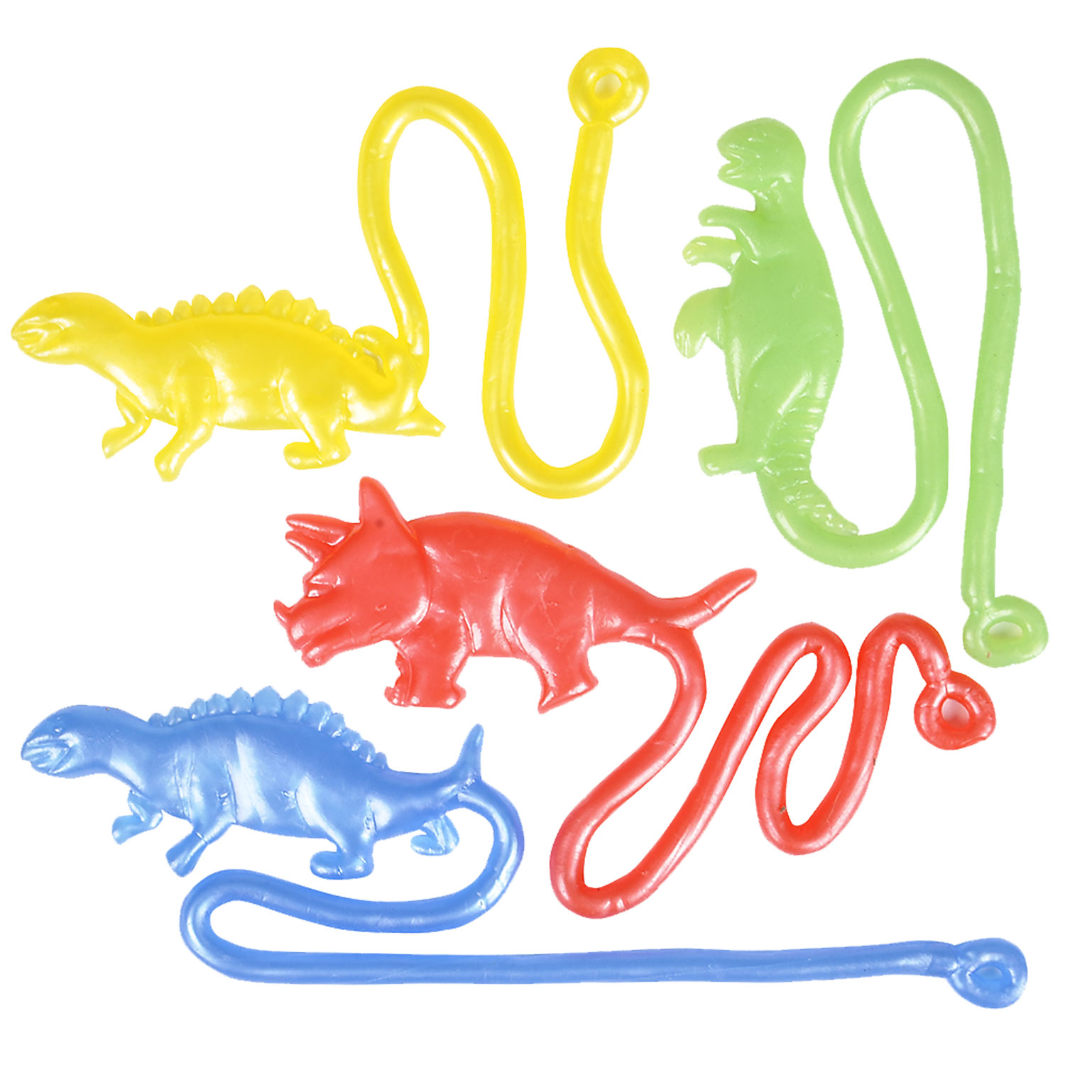 Stretchy Sticky Dinosaurs - 12 Count: Rebecca's Toys & Prizes