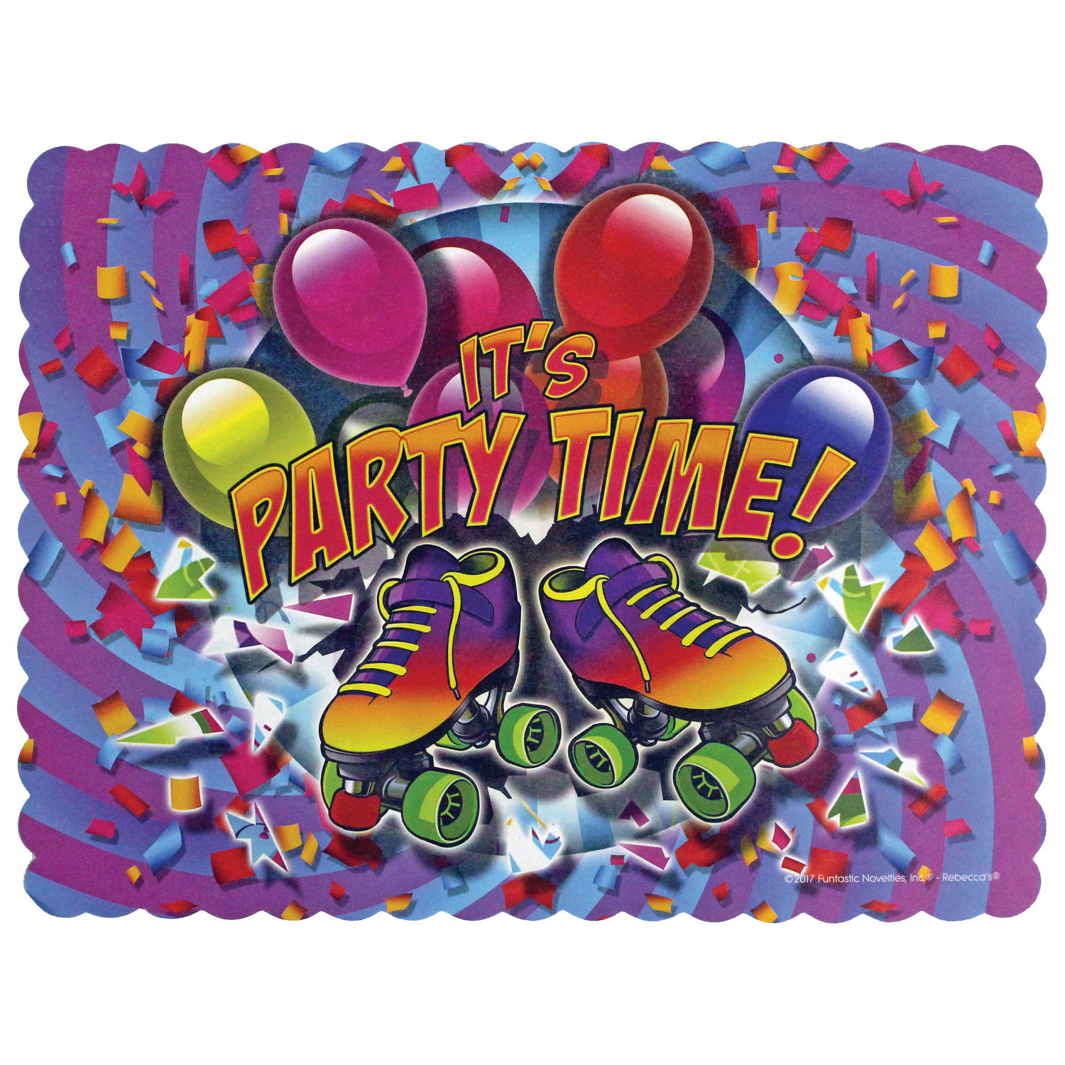 Party Time Skate Paper Placemats - 1,000 Count: Rebecca's Toys & Prizes