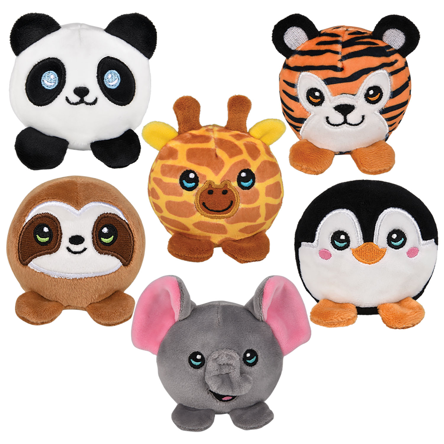 Plush Zoo Animal Tumble Tykes - 3 Inch - Assorted Designs: Rebecca's ...