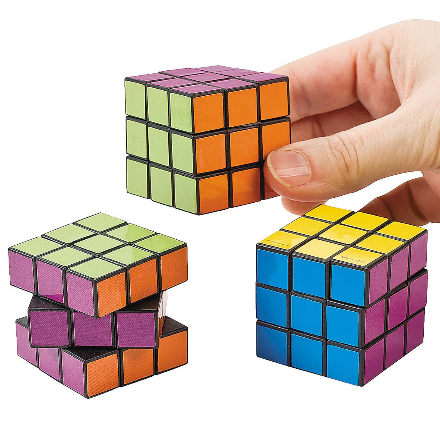Mini Magic Cubes - 1 1/2 Inch - 6 Count: Rebecca's Toys & Prizes