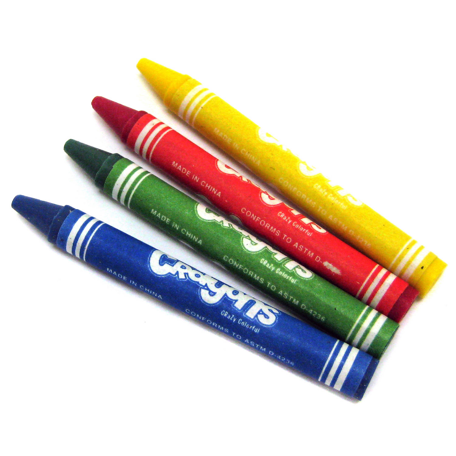 Crayons - 4 Piece Packs - 12 Count: Rebecca's Toys & Prizes