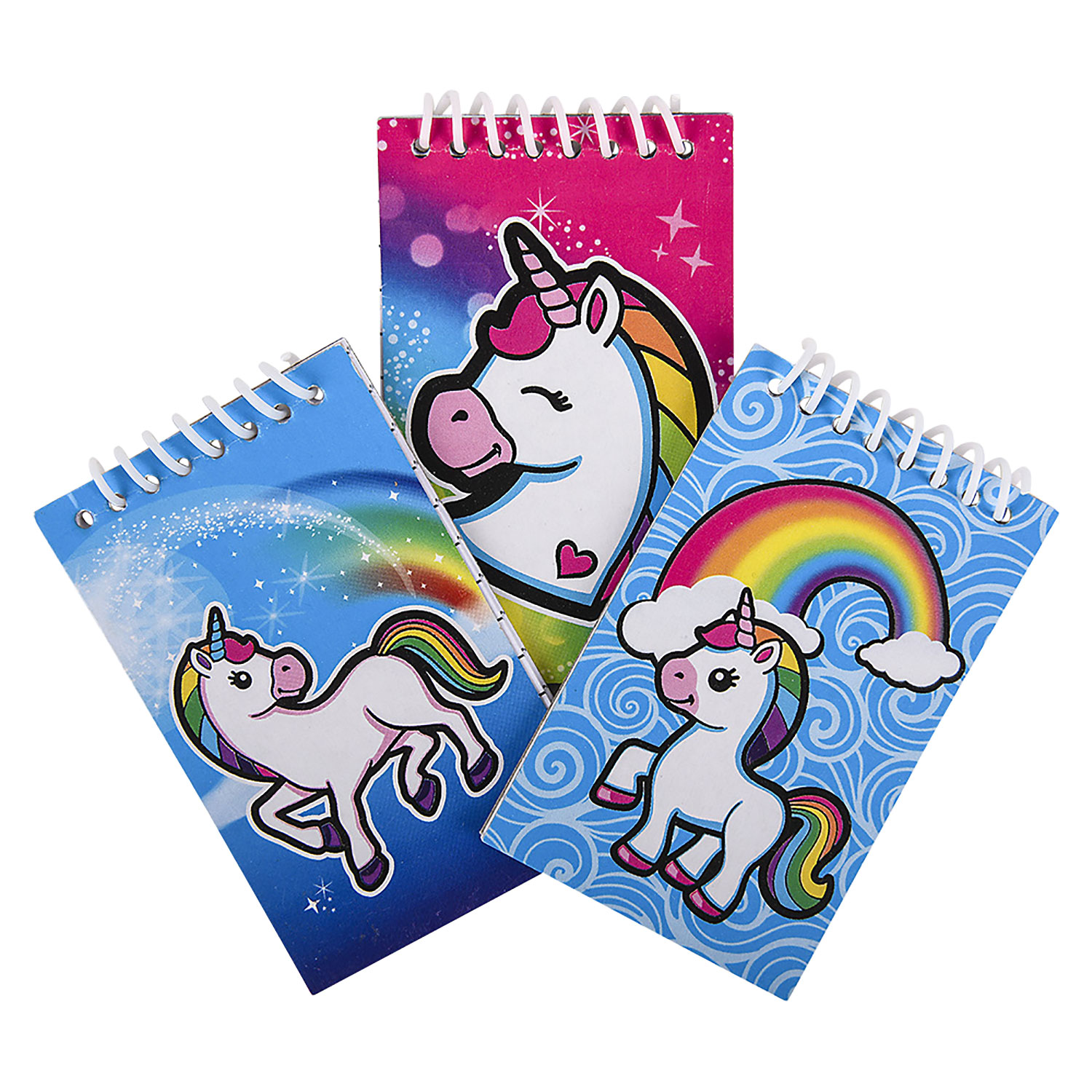Unicorn Mini Spiral Notepads - 12 Count: Rebecca's Toys & Prizes