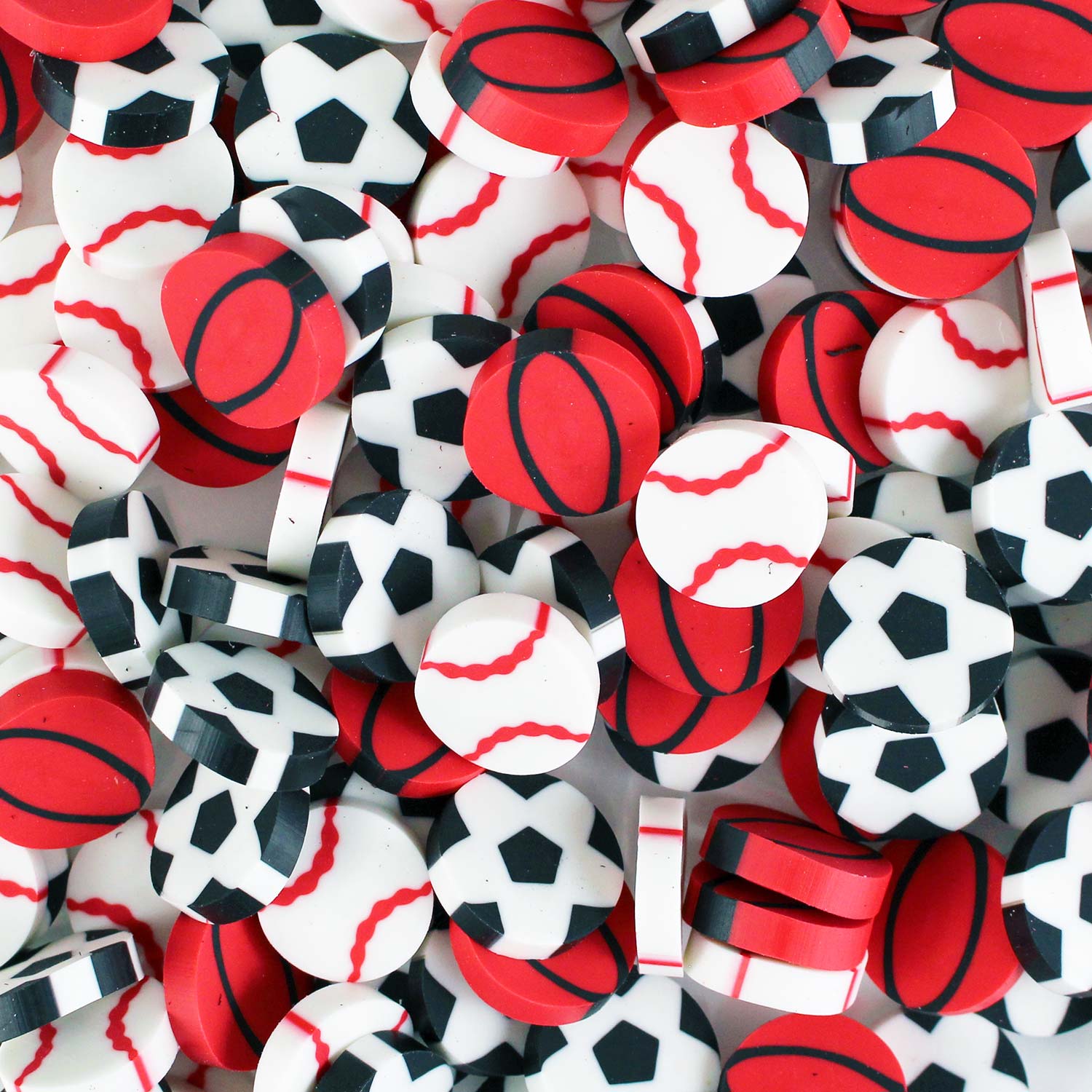 Mini Sports Ball Erasers - 144 Count: Rebecca's Toys & Prizes