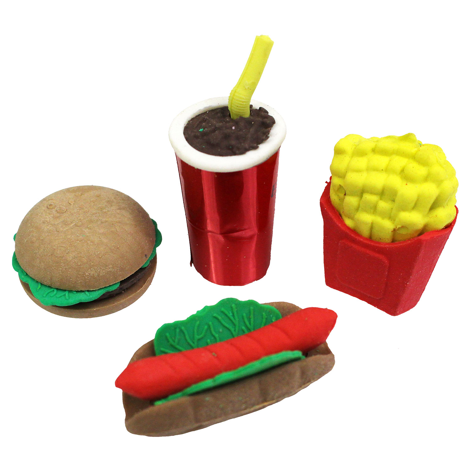 Junk Food Erasers - 12 Count: Rebecca's Toys & Prizes