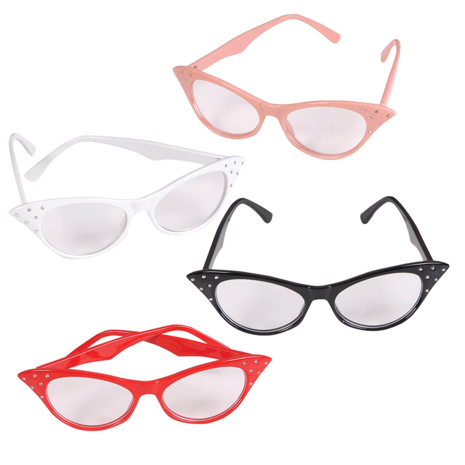 Cat-Eye Retro Glasses - 12 Count: Rebecca's Toys & Prizes