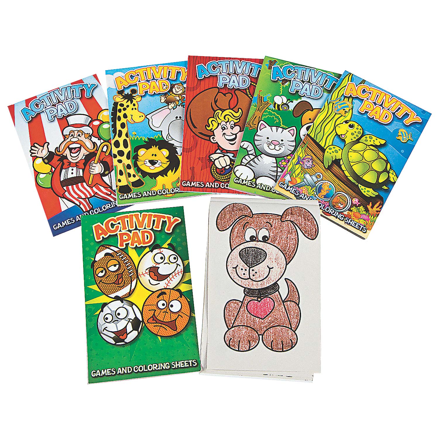 Activity Pad Assortment - 12 Count: Rebecca's Toys & Prizes