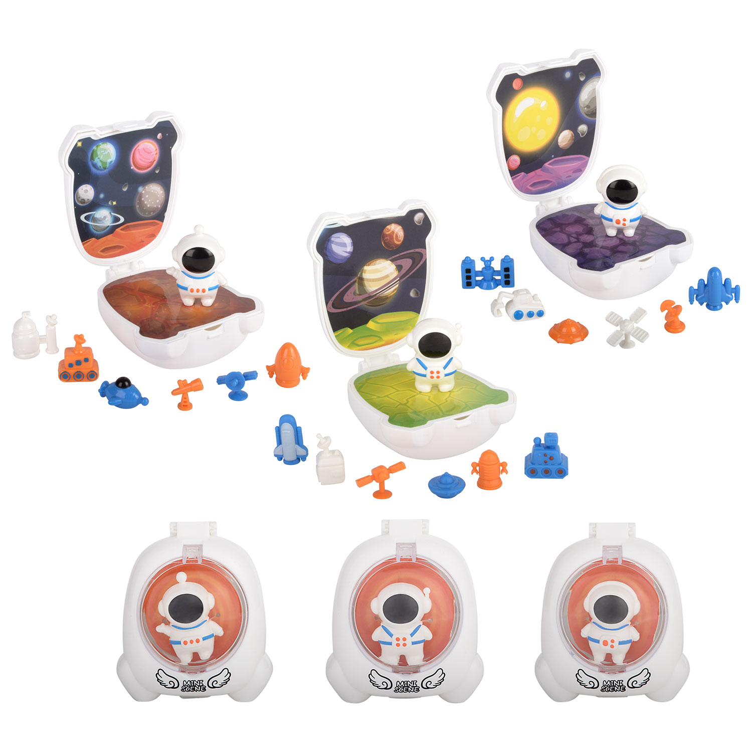 Astronaut Space Pocket 8 Piece Playset - Assorted Designs: Rebecca's ...
